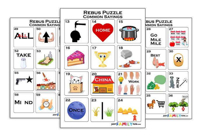 A Comprehensive Guide to Engaging and Fun Printable Rebus Puzzles for ...