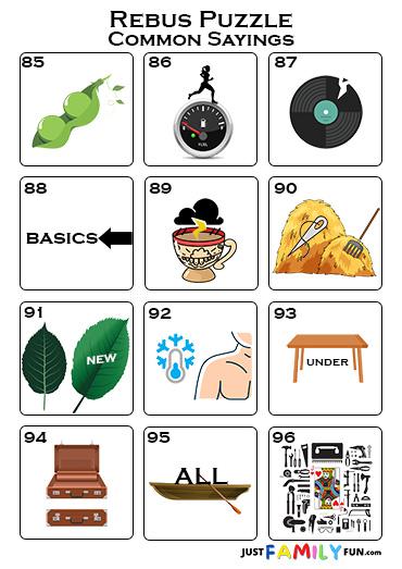 Explore the Fun of Rebus Puzzle Printables – Engaging Brain Teasers ...