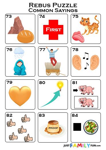 Engaging and Educational Rebus Puzzle Printables for All Ages – Just ...