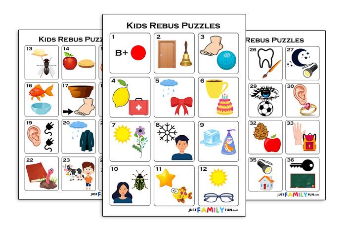 Explore the Fun of Rebus Puzzle Printables – Engaging Brain Teasers ...